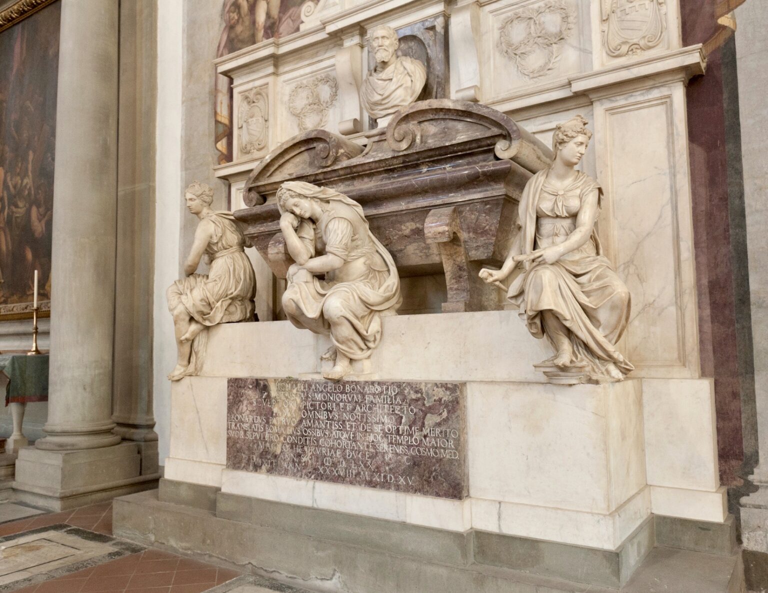 Michelangelo's Tomb in Florence's Basilica of Santa Croce - The ...
